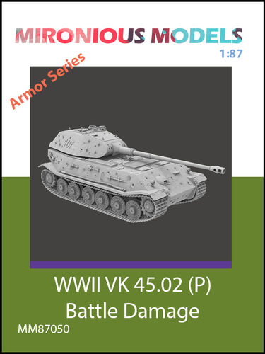 Mironious Models 87050 German WWII VK 45.02 (P) - Battle Damage