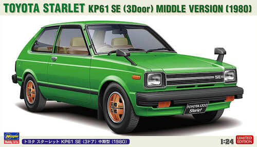 NEW! Hasegawa 20761 Toyota Starlet KP61 SE (3-Door) Middle Version (1980)