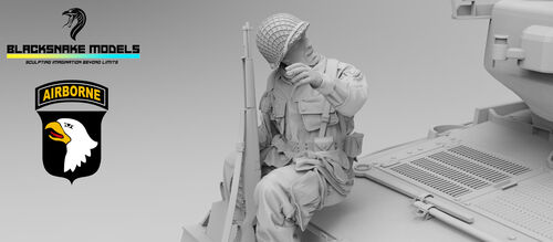 NEW! BlackSnake Model ST-26 US WWII 101st Airborne - Battle of Bastogne - Soldier 26 (1 Figure)