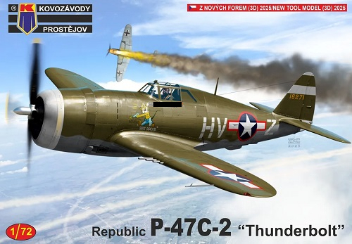 NEW! Kovozavody Prostejov 72512 Republic P-47 C-2 Thunderbolt