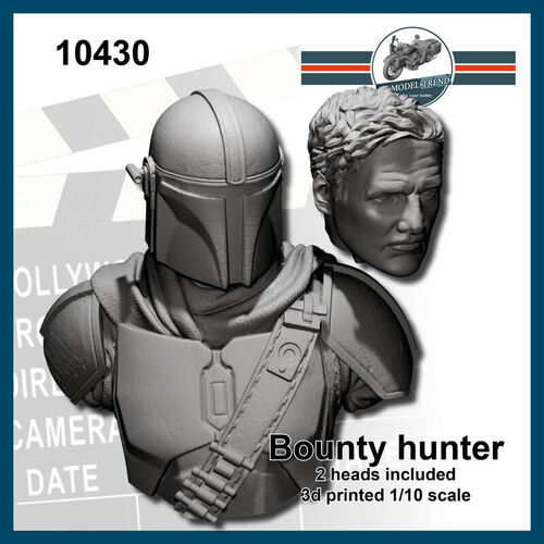 NEW! FC ModelTrend 10430 Bounty Hunter Bust (3D-Printed)