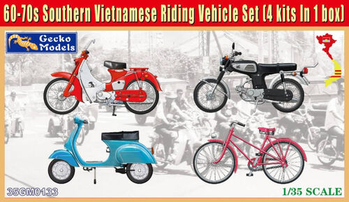 Gecko Models 35GM0133 Southern Vietnamese Riding Vehicle Set (1960s - 1970s)