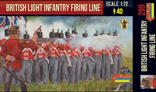 NEW! Strelets-R 29972 British Light Infantry Shooting Line - 40 Figures (Napoleonic Wars)