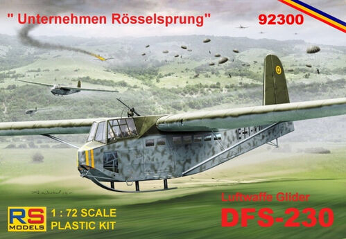 NEW! RS Models 92300 DFS-230 - Luftwaffe Glider