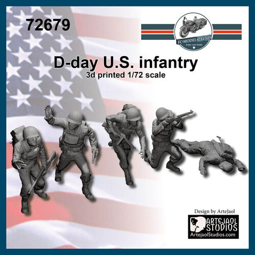FC ModelTrend 72679 US Infantry - D-Day (5 Figures / 3D-Printed)