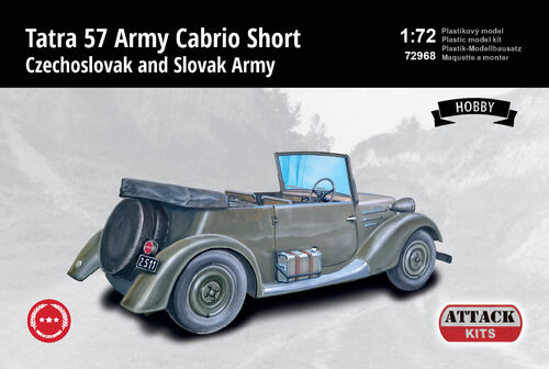 Attack 72968 Tatra 57 Army Cabrio Short - Czechoslovak and Slovak Army (Hobby Line)