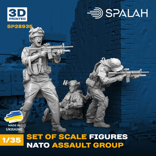 Spalah 28935 NATO Assault Group (3 Figures / 3D-Printed)