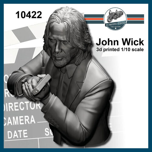 FC ModelTrend 10422 John Wick Bust (3D-Printed)