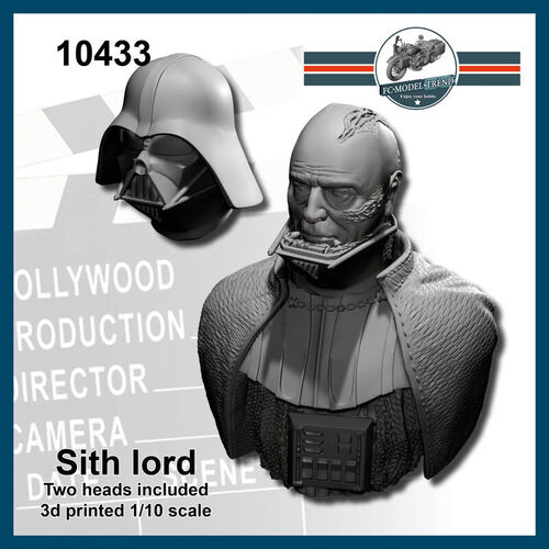 NEW! FC ModelTrend 10433 Sith Lord Bust (3D-Printed)