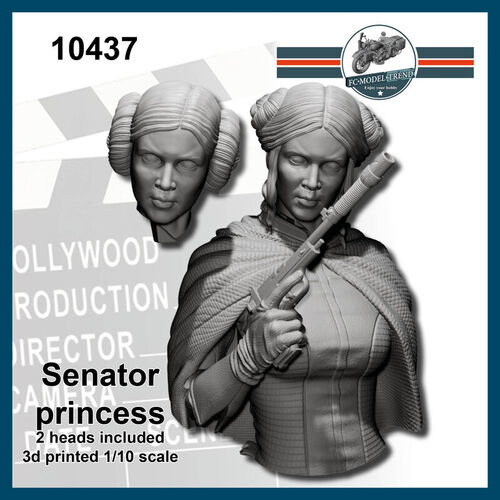 NEW! FC ModelTrend 10437 Senator Princess Bust (3D-Printed)