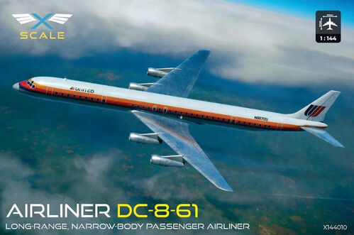 X-Scale 144010 Douglas DC-8-61 - Long Range / Narrow Body Passenger Airliner
