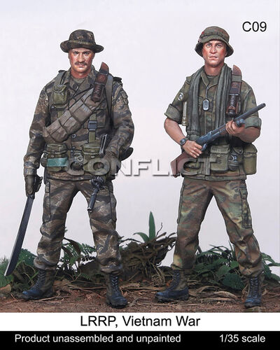 NEW! Conflict Miniatures C09 LRRP - Vietnam War (2 Figures)