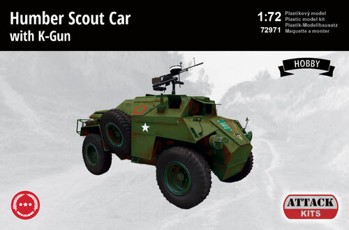 NEW! Attack 72971 Humber Scout Car with K Gun (Hobby Line)