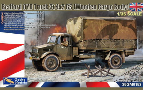Gecko Models 35GM0153 Bedford OYD Truck 3t 4x2 GS (Wooden Cargo Body)