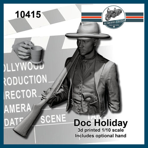 FC ModelTrend 10415 Doc Holiday Bust (3D-Printed)