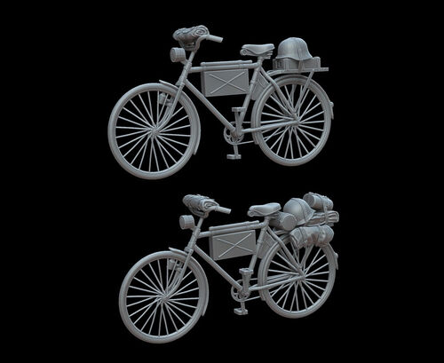 White Stork Miniatures M72011 German Military Bikes (2 pcs / 3D-Printed)