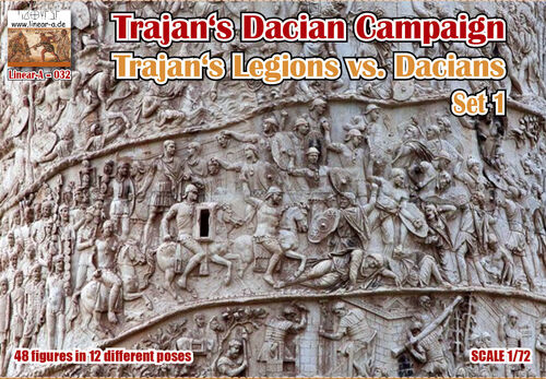Linear-A 032 Trajan's Legion vs. Dacians Set 1 (48 Figures in 12 Different Poses)