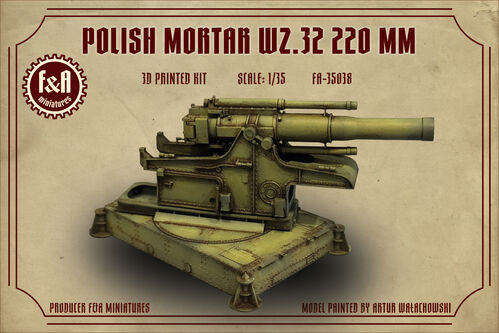 F&A Miniatures 35038 Moździerz wz.32 220 mm (3D-Printed)