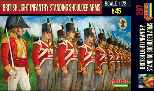 NEW! Strelets-R 29772 British Light Infantry Standing Shoulder Arms - 45 Figures (Napoleonic Wars)
