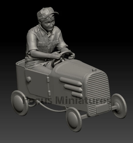FOCUS MINIATURES 3548 Ride-ons Vintage Toy (1940 / 1950)