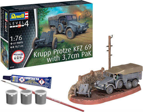 Revell 73344 Krupp Protze Kfz 69 with 3,7 cm PaK Starter Kit