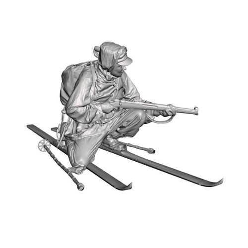 3d Scale Model Universe 48F049 Swedish Voluntary on Skies – Finnish Winter War (1939-1940)