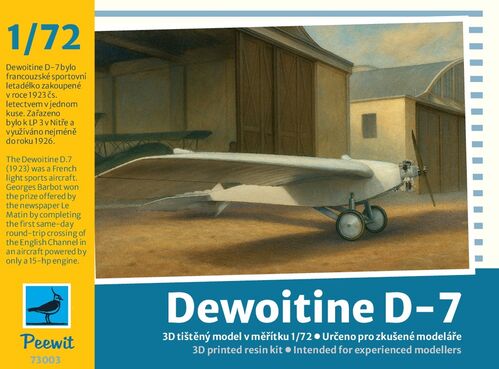 Peewit 73003 Dewoitine D-7 (3D-Printed)