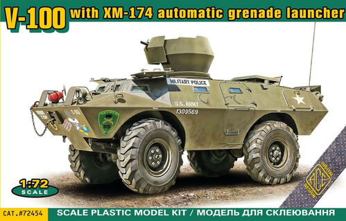 ACE 72454 V-100 with XM-174 Automatic Grenade Launcher