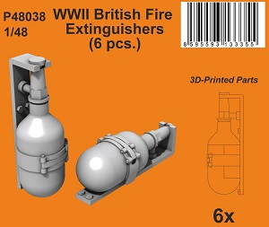 CMK P48038 British WWII Fire Extinguishers (6 pcs / 3D-Printed)