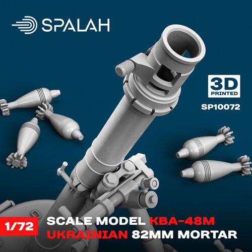 Spalah 10072 Ukrainian Mortar Caliber 82 mm KBA-48M (3D-Printed)