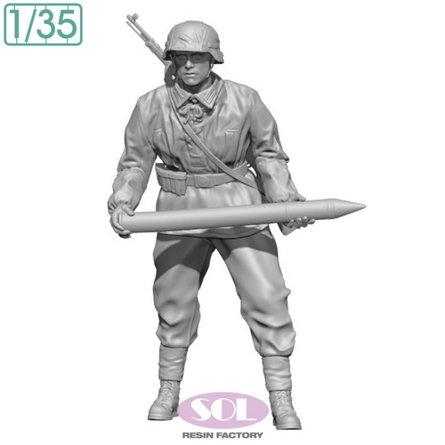 SOLMODEL MM897 German WWII Field Artillery - Loader No.2