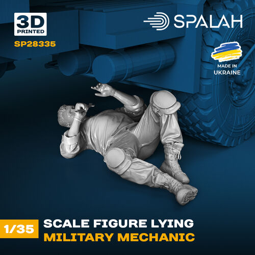 Spalah 28335 Lying Military Mechanic (1 Figure / 3D-Printed)