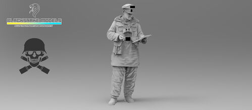 BlackSnake Model TOTENKOPF-03 German WWII Waffen SS Totenkopf Division - Soldier No.3 (1 Figure)