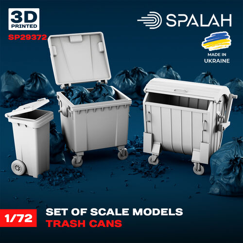 Spalah 29372 Trash Cans (3 pcs / 3D-Printed)