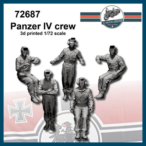 FC ModelTrend 72687 Panzer IV Crew (5 Figures / 3D-Printed)