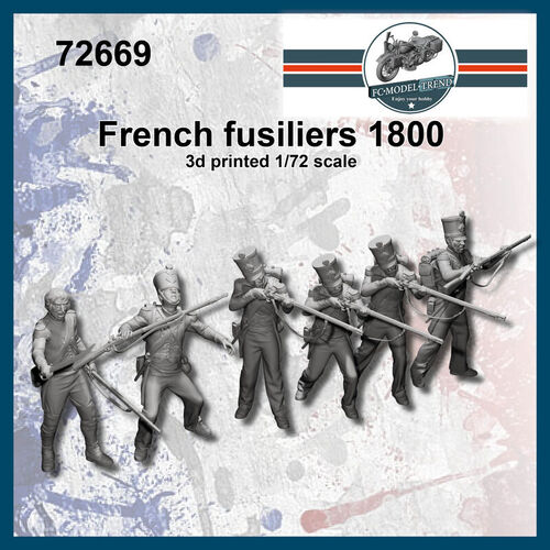 FC ModelTrend 72669 French Fusiliers c.1800 (6 Figures / 3D-Printed)