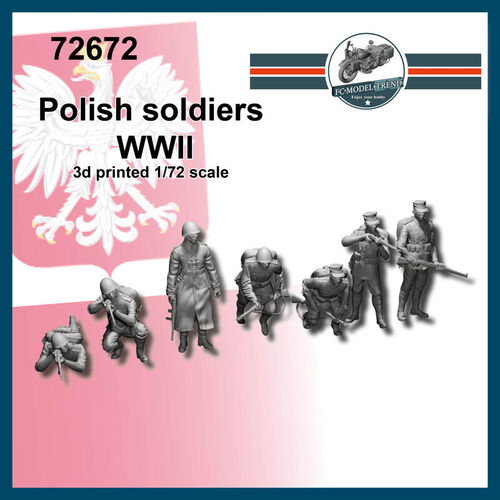 FC ModelTrend 72672 Polish WWII Soldiers (7 Figures / 3D-Printed)