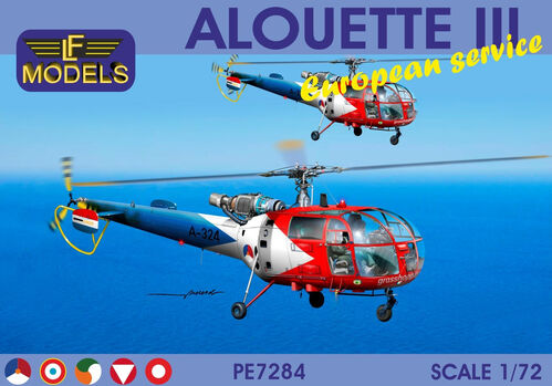 LF Models PE7284 Aerospatiale Alouette III - European Service (Holland, France, Ireland, Austria and Denmark)