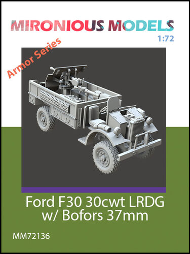 Mironious Models 72136 Ford F30 30cwt LRDG with Bofors 37 mm
