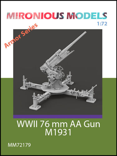 Mironious Models 72179 76 mm AA Gun M1931 (3D-Printed)