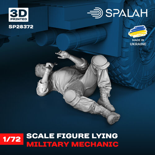 Spalah 28372 Lying Military Mechanic (1 Figure / 3D-Printed)