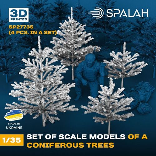 Spalah 27735 Coniferous Trees (4 pcs / 3D-Printed)