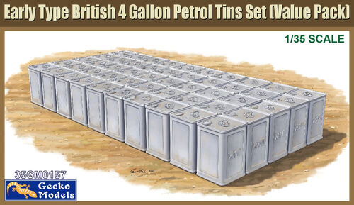 Gecko Models 35GM0157 Early Type British 4 Gallon Flimsies (Value Pack)