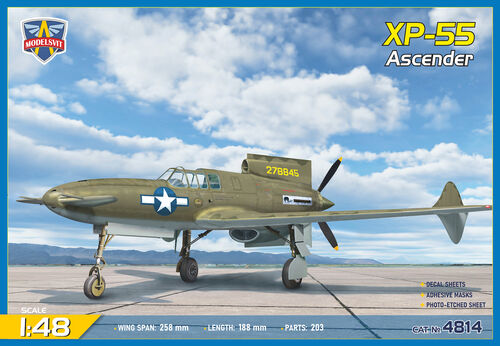 NEW! Modelsvit 4814 Curtiss XP-55 Ascender (1st prototype)