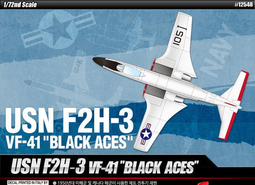 Academy 12548 USN F2H-3 VF-41 Black Aces