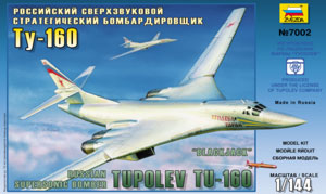 Zvezda 7002 Russian Supersonic Strategic Bomber Tu-160