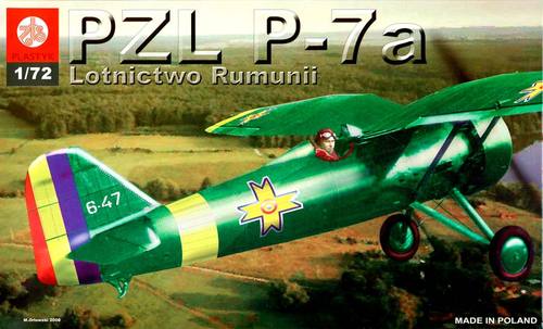 Plastyk 045 Polish IIWW fighter PZL P-7a Lotnictwo Rumunii