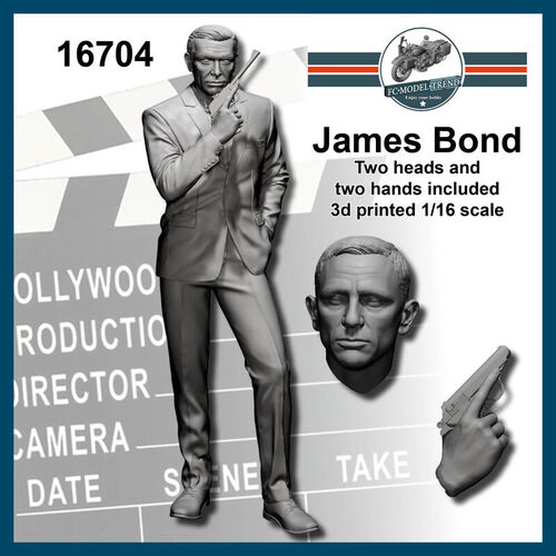 NEW! FC ModelTrend 16704 James Bond (3D-Printed)