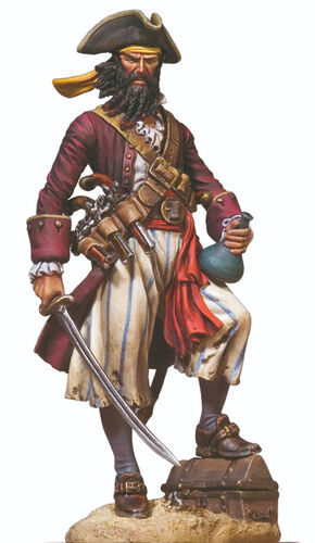 NEW! Andrea Miniatures PC01 Pirates of the Carribbean - Blackbeard (1680-1718)