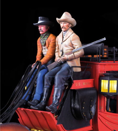 NEW! Artesania Latina 20345F Stage Coach Figurines Set (4 Resin Figures)